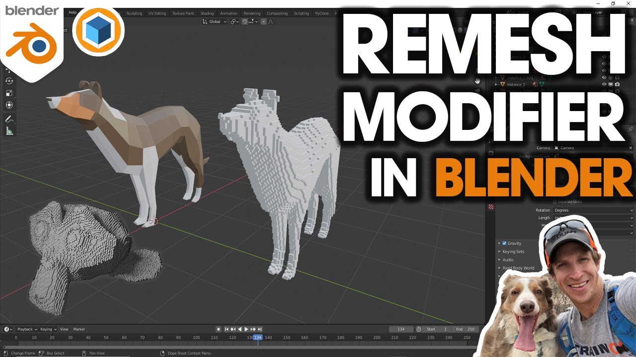 How To Use The Remesh Modifier In Blender Step By Step Tutorial Youtube