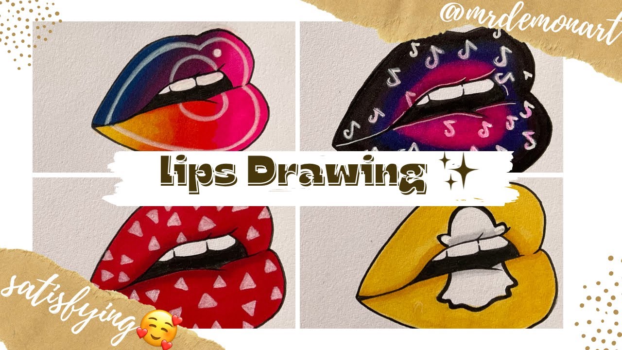 Lips Drawing Instagram Vs Tiktok Vs Youtube Vs Snapchat Which Is