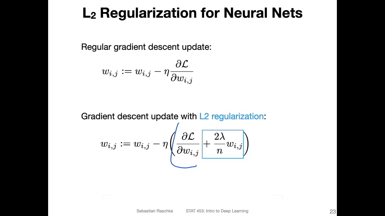 L10 4 L2 Regularization For Neural Nets Youtube