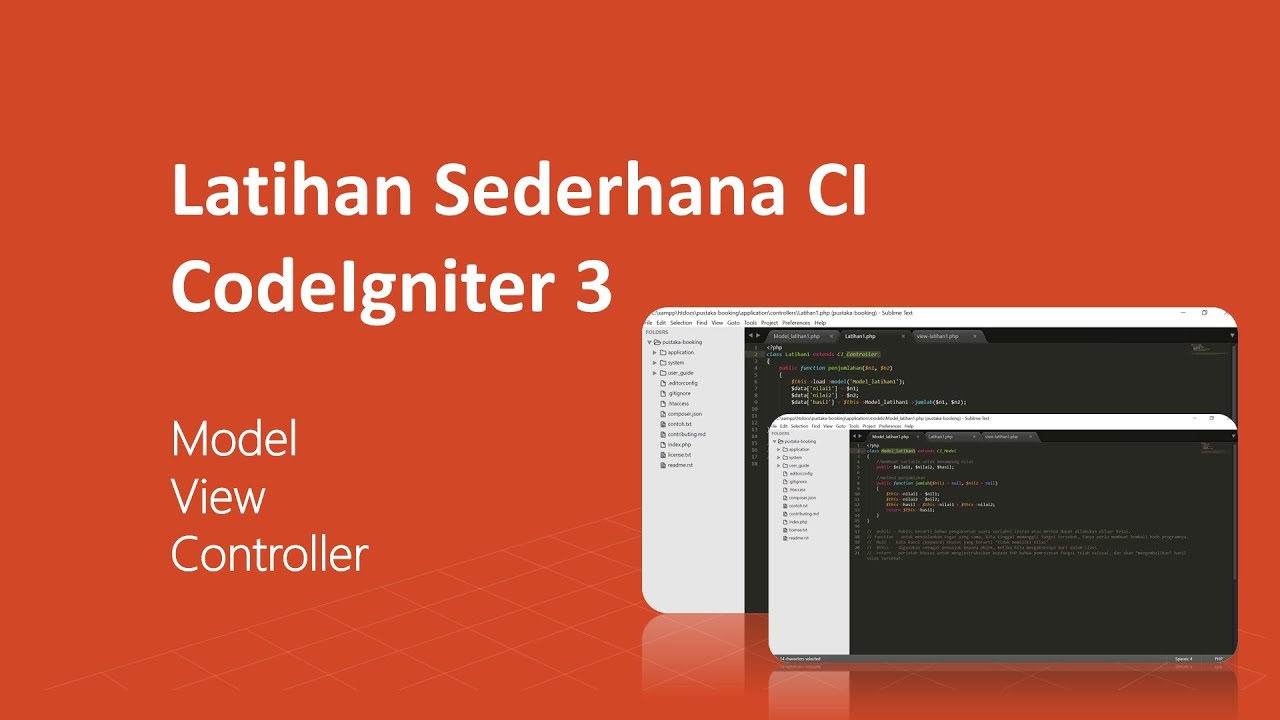 Latihan Mvc Model View Controller Codeigniter Youtube