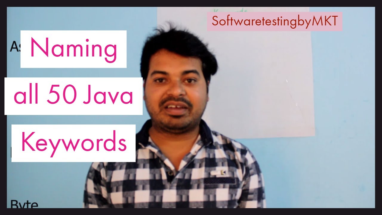 50 Keywords In Java Softwaretestingbymkt Youtube