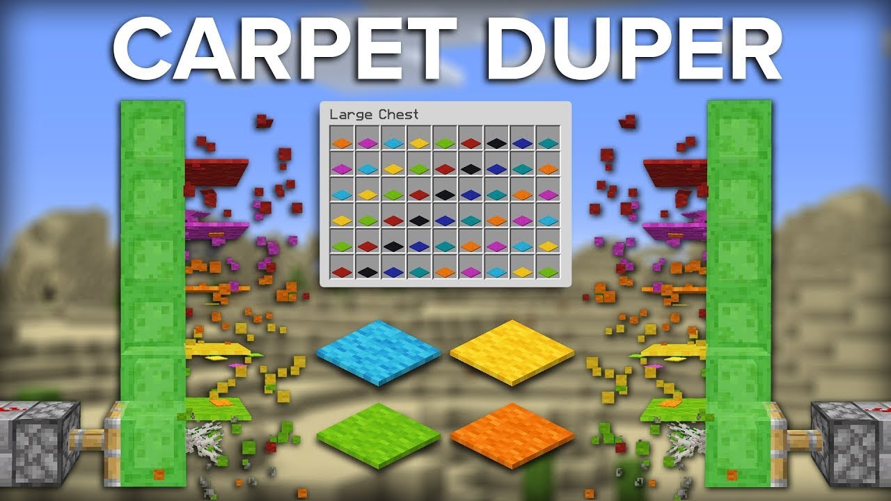 How To Make Fastest Carpet Duper For Minecraft Youtube