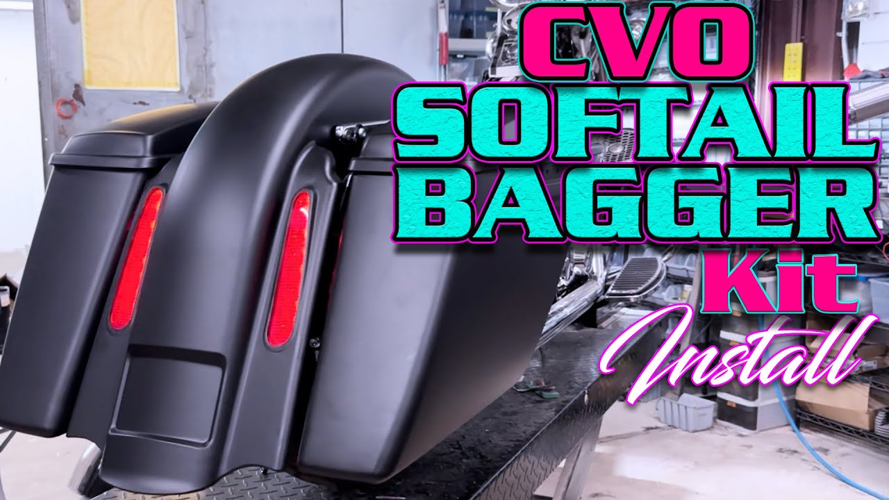 Cvo Softail Bagger Conversion Kit Install Youtube