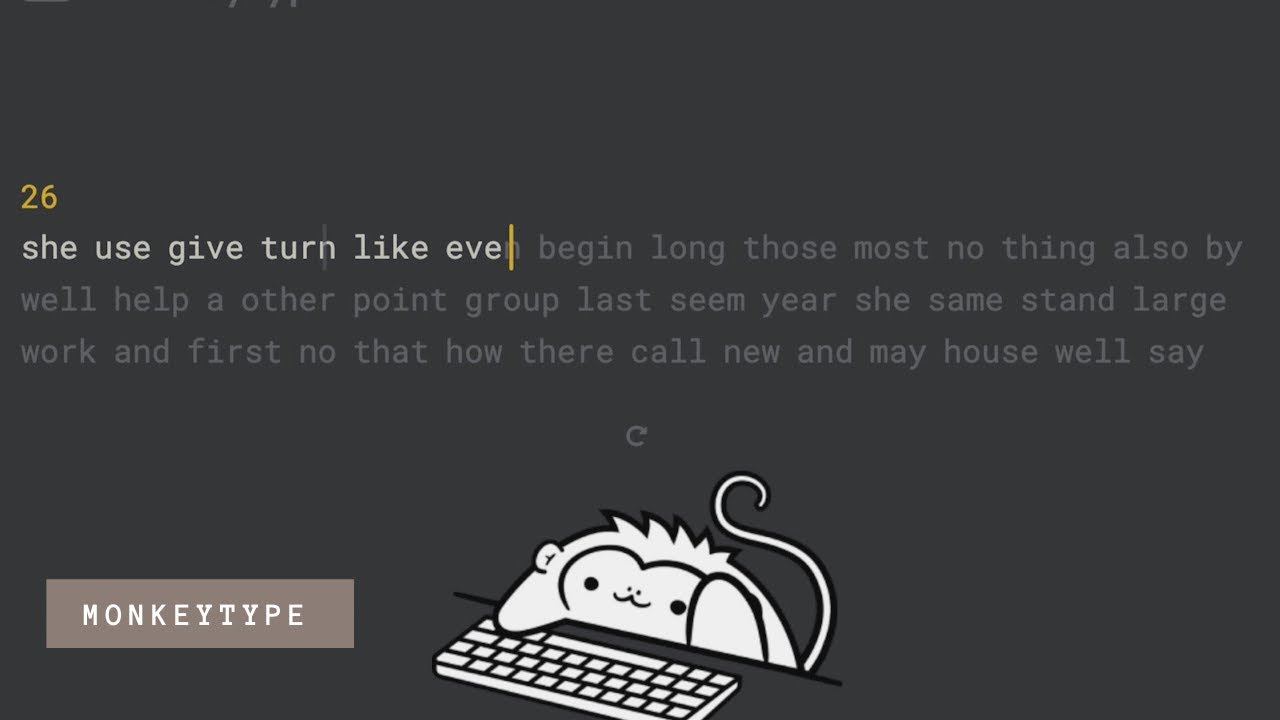 How To Get Monkey On Monkeytype Youtube
