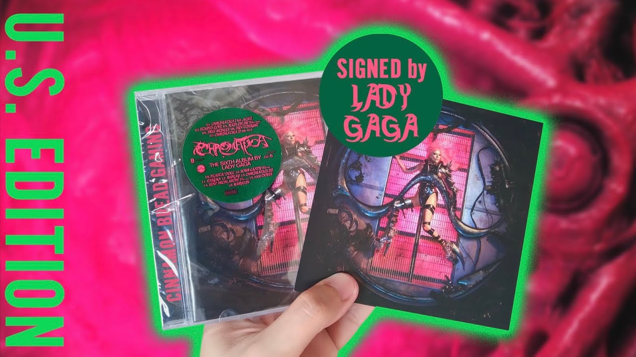 Unboxing Lady Gaga S Chromatica Signed Art Card Standard Edition Cd