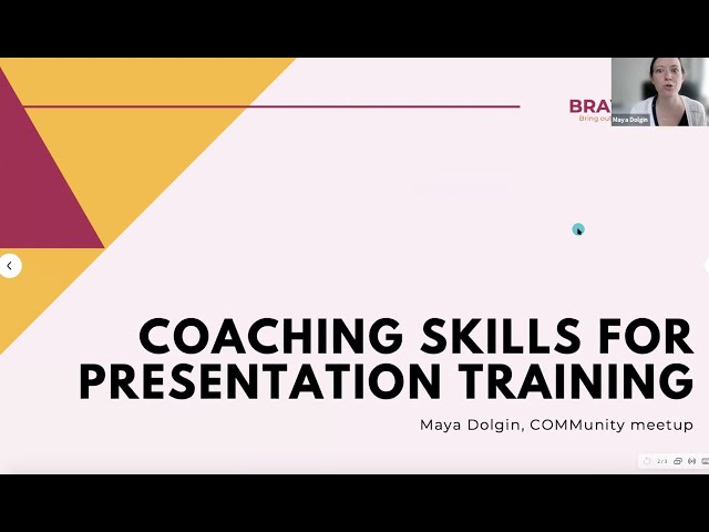 4 Essential Coaching Skills For Presentation Training