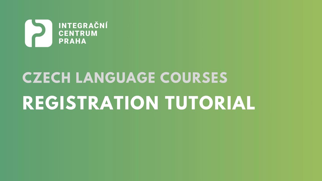 Czech Language Courses Registration Tutorial Youtube