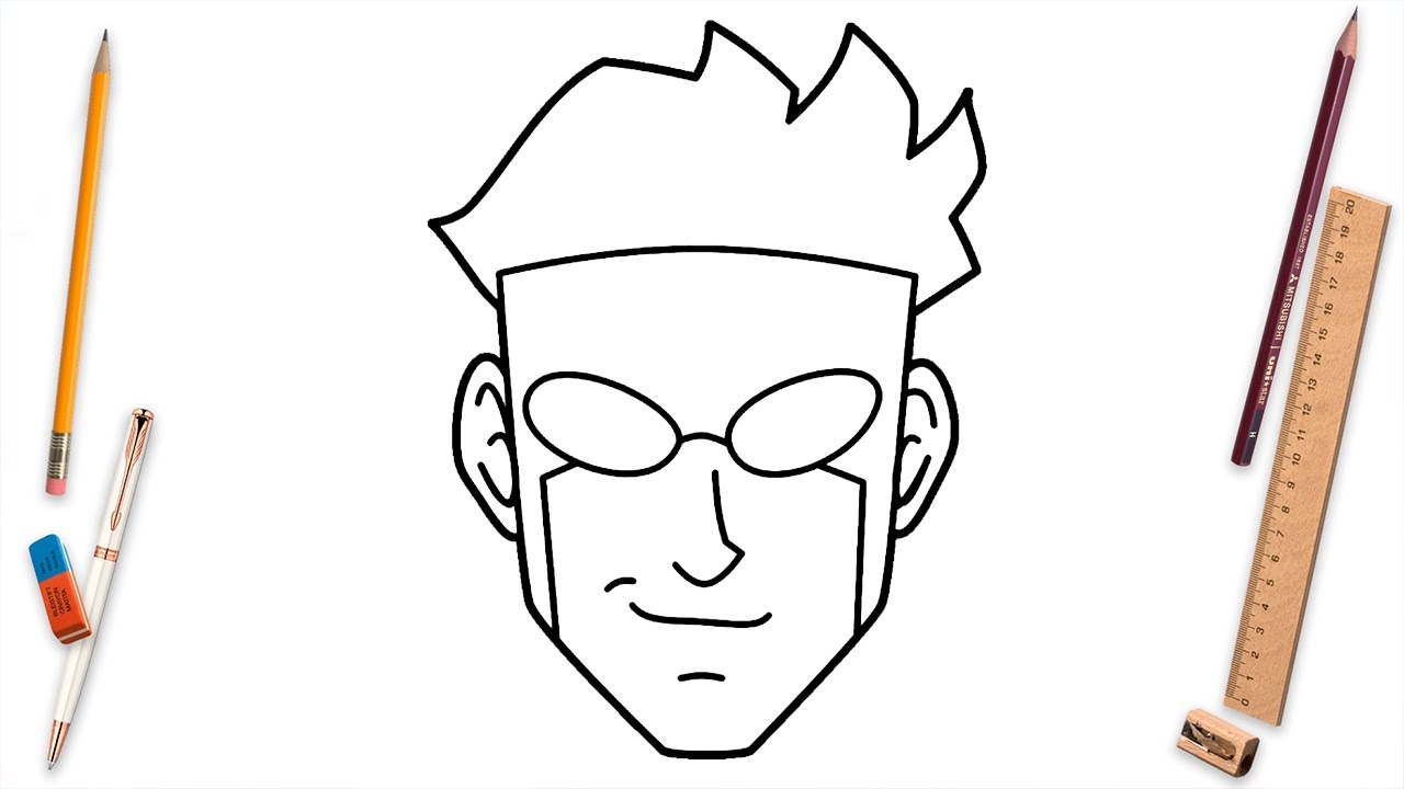How To Draw The Invincible Easy Step By Step Youtube