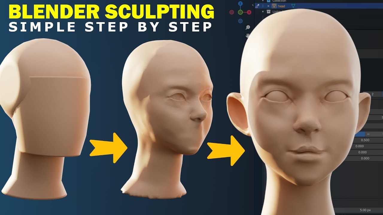 Blender Modeling Head At Savannah Woods Blog