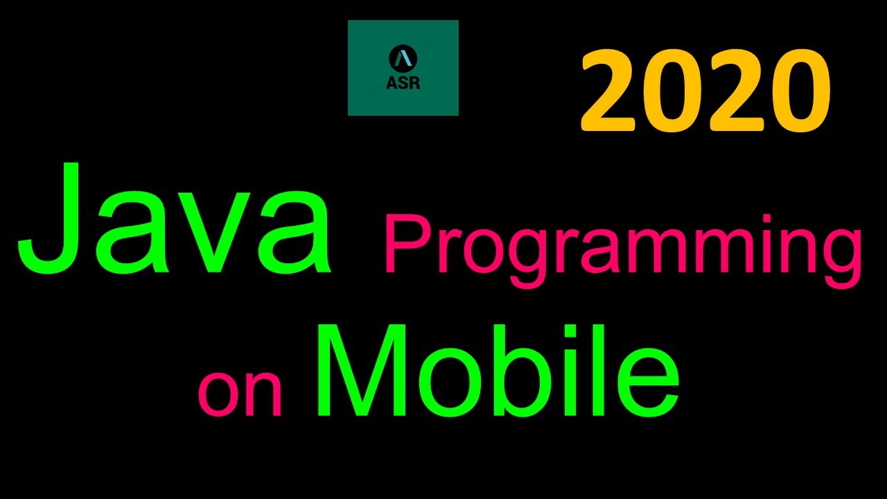 Java Programming On Android Mobile Youtube