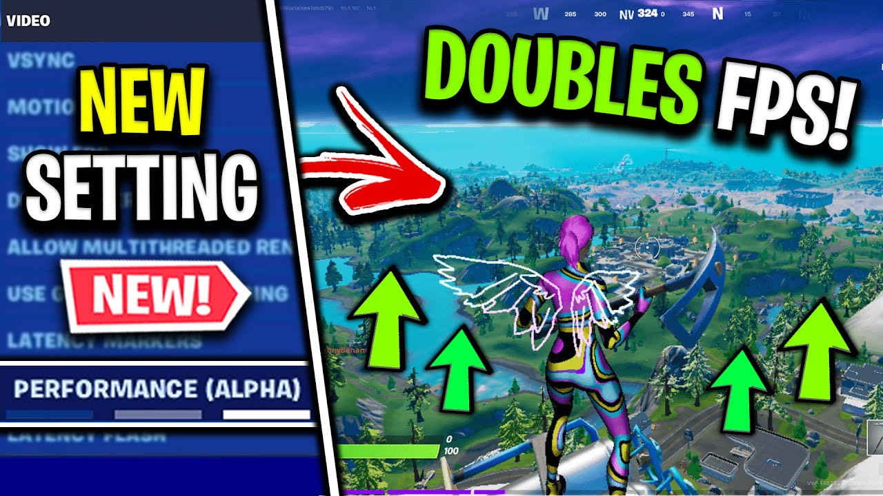 Fortnite S New Performance Mode Double Your Fps Load Into Games