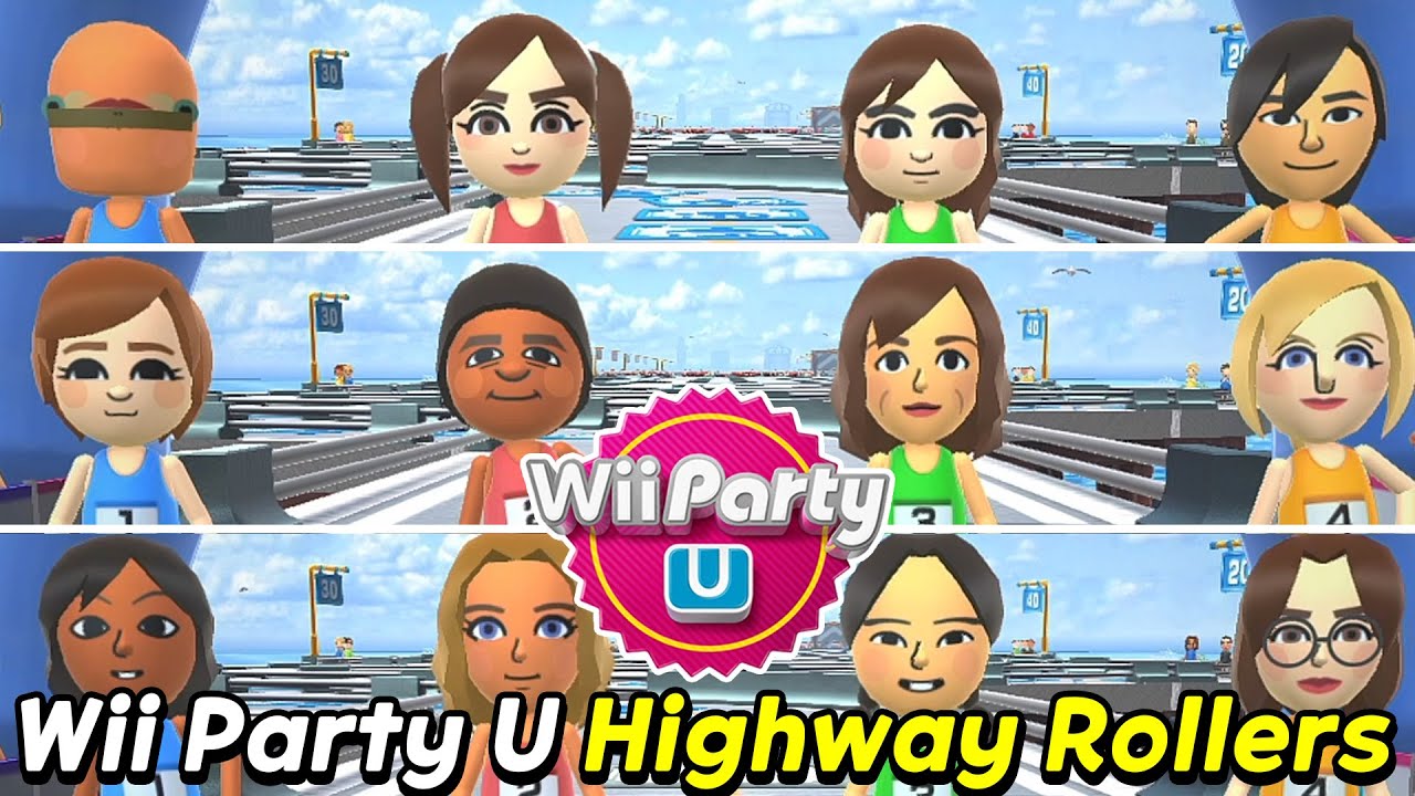 Wii Party U Longplayрџћµрџћµ Highway Rollers Gameplay рџћµ 3 Round Best Mix