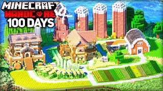 I Survived 100 Days Building A Cozy Farm In Minecraft Hardcore