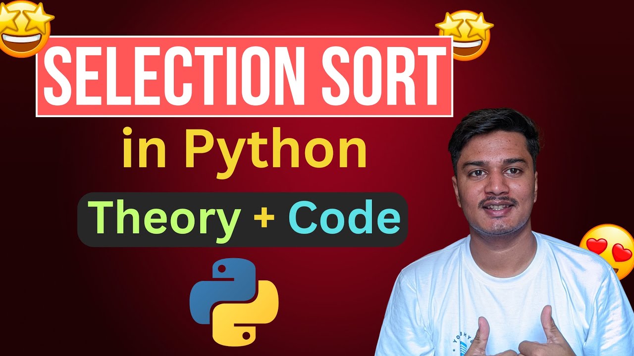 Selection Sort In Python Youtube