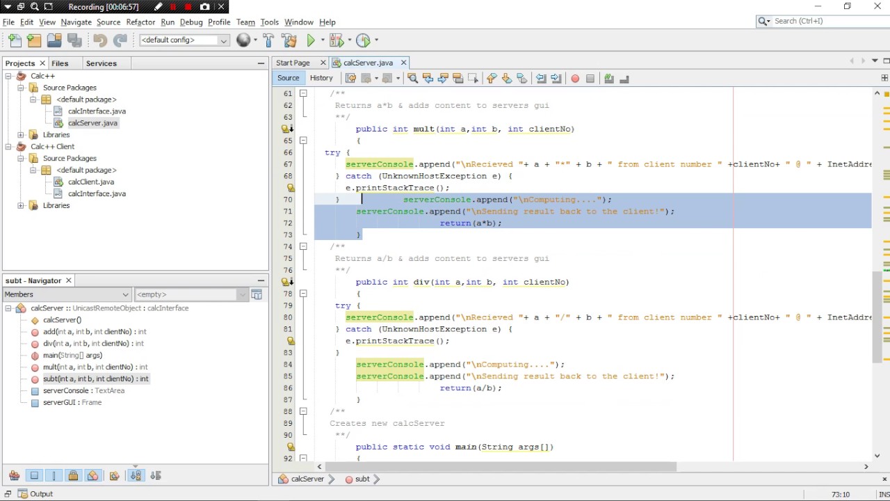 Tutorial Program Client Server Java Rmi Youtube