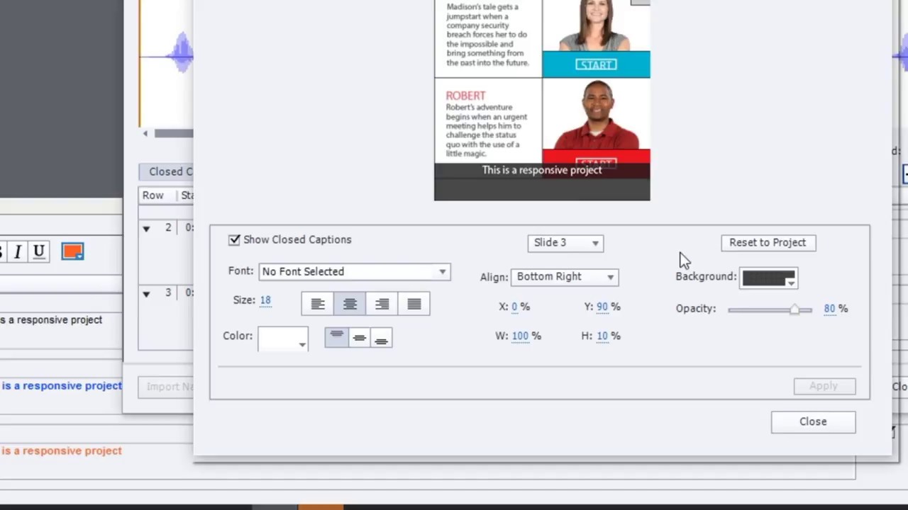 Adobe Captivate Customized Closed Captioning Youtube