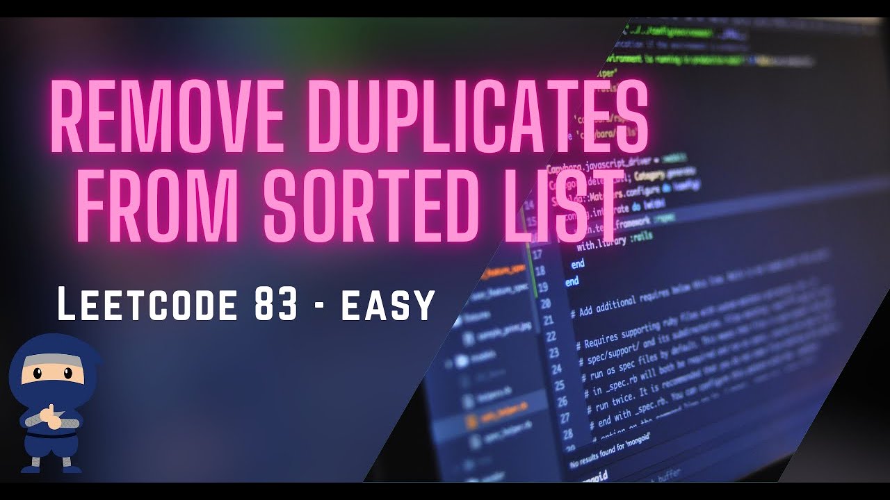 Remove Duplicates From Sorted List Leetcode 83 Python Javascript