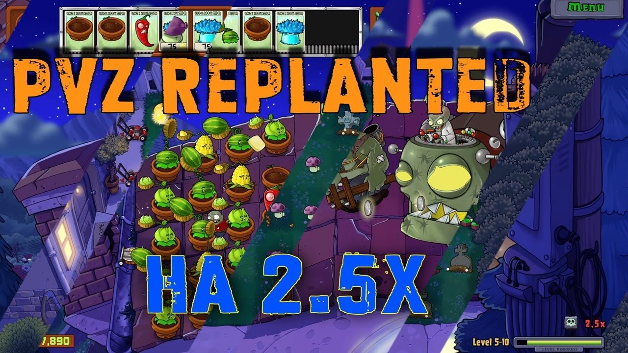 я прошёл Pvz Replanted на скорости 2 5x Youtube