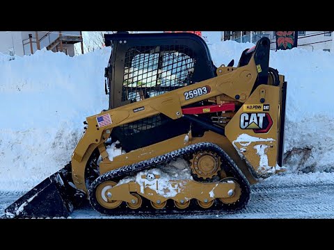 2022 Cat 259d3 Snow Removal Youtube