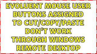 Evoluent Mouse User Buttons Assigned To Cut Copy Paste Don T Work ...