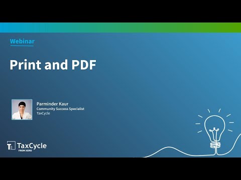 Print And Pdf Webinar Youtube