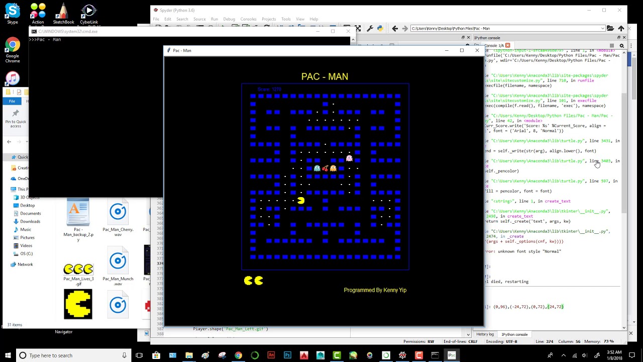 Pac Man Python Project Youtube