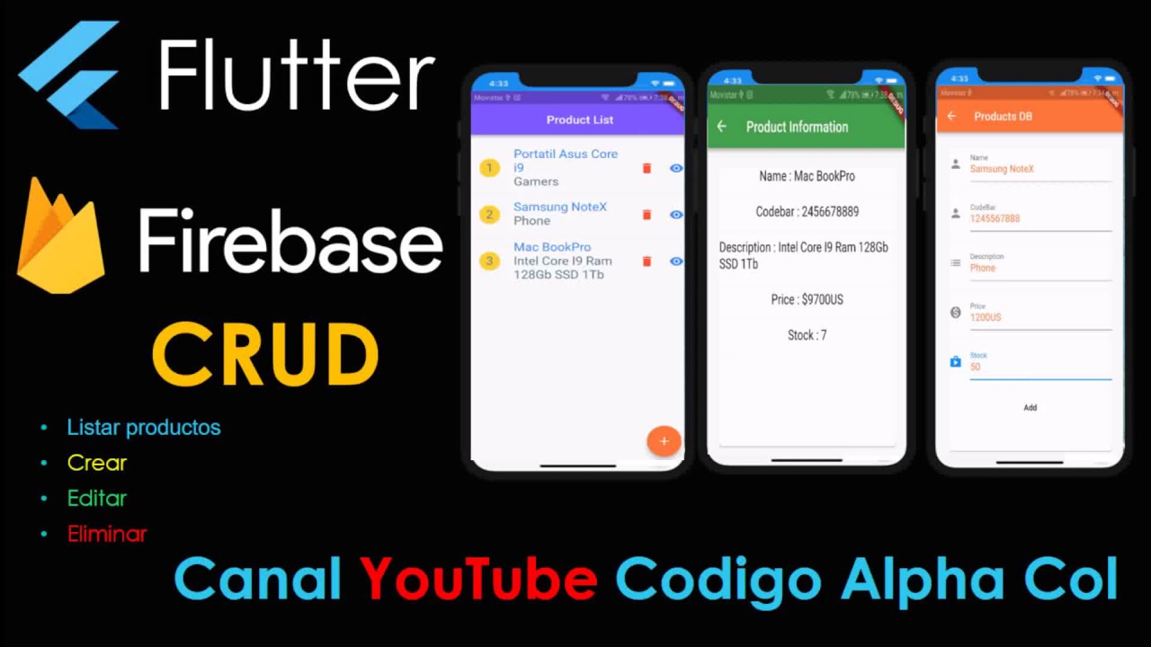 Flutter Firebase Crud Youtube