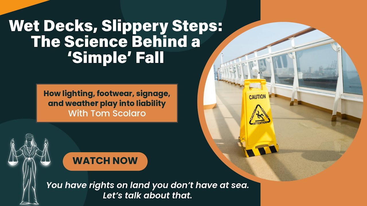 Wet Decks Slippery Steps The Science Behind A Simple Fall Youtube