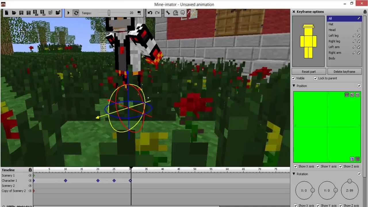 How To Make A Minecraft Animation In Mine Imator 100 Easy Youtube