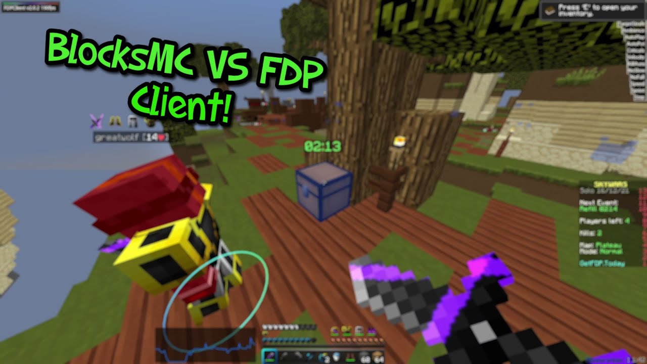 Fdp Client Vs Blocksmc Youtube