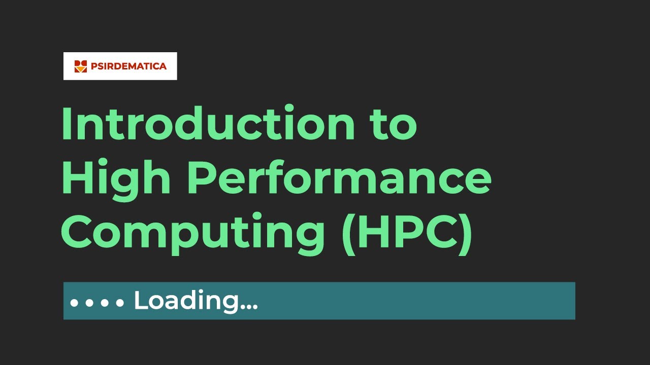 Introduction To High Performance Computing Hpc Youtube