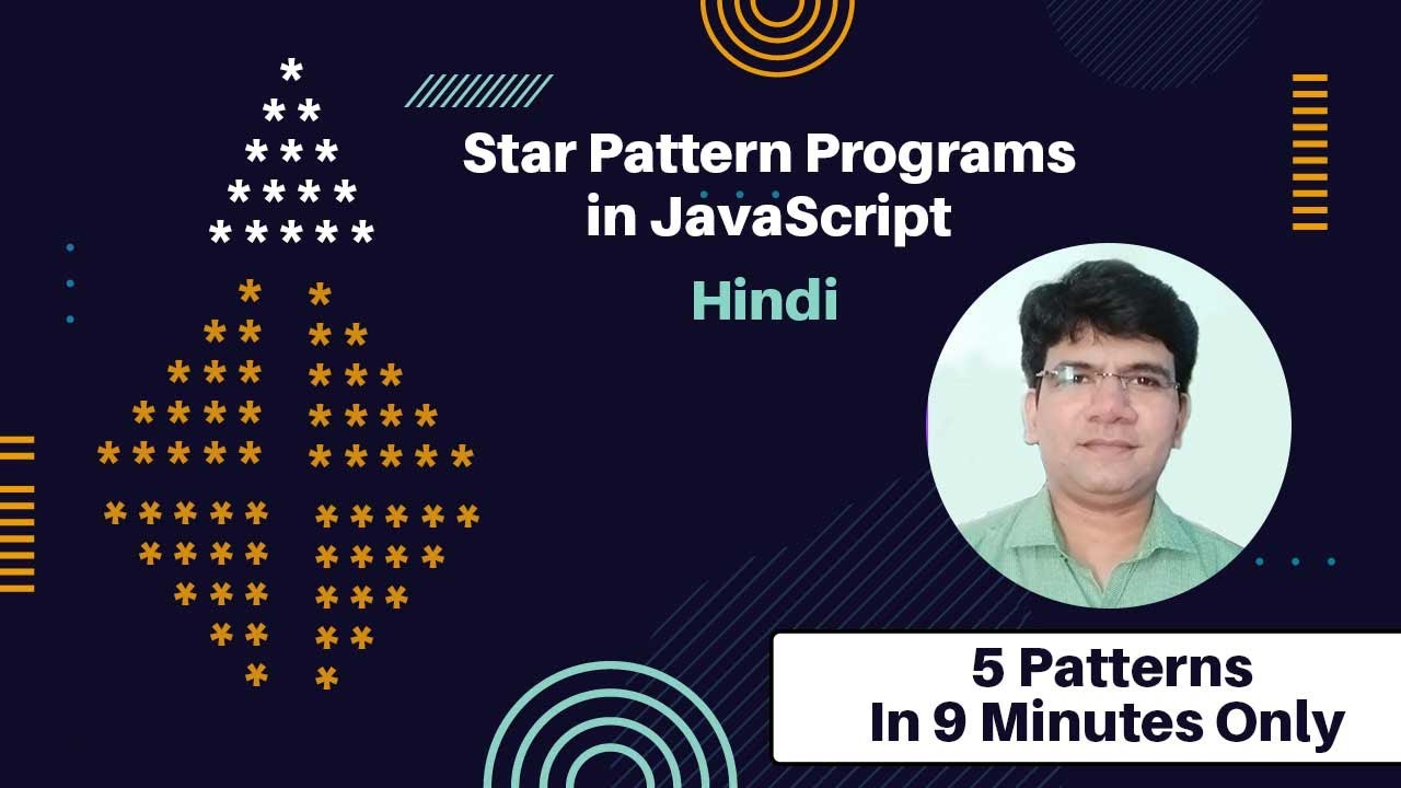 Star Pattern In Javascript Javascript Star Pattern Youtube