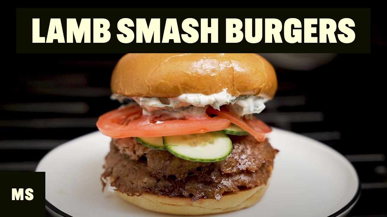 You Can Smash Lambs Too Lamb Smash Burger Recipe Youtube