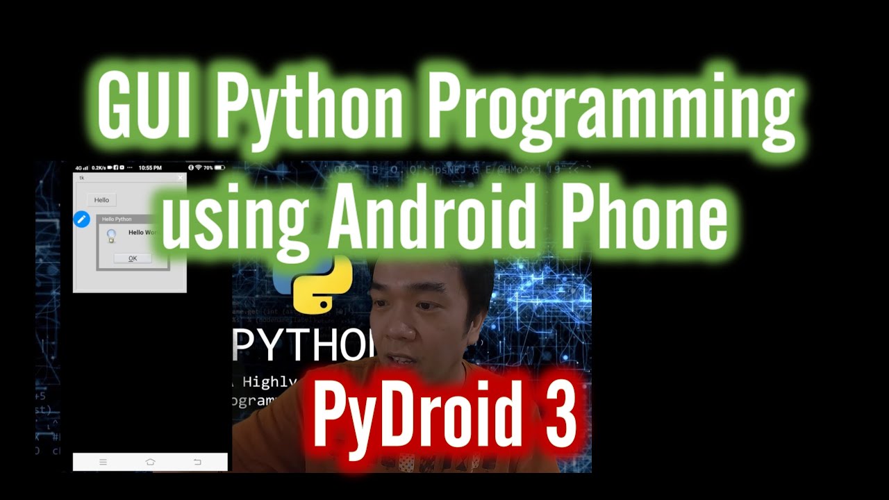 Gui Python Programming Using Android Phone Pydroidd 3 Youtube
