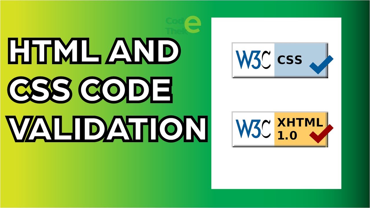 How To Validate A Html And Css Codes Youtube