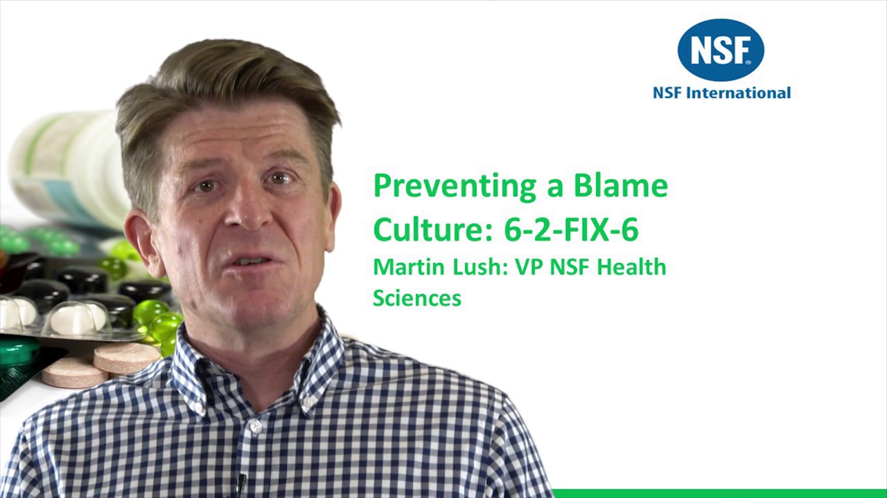 Nsf 6 To Fix Preventing A Blame Culture Youtube