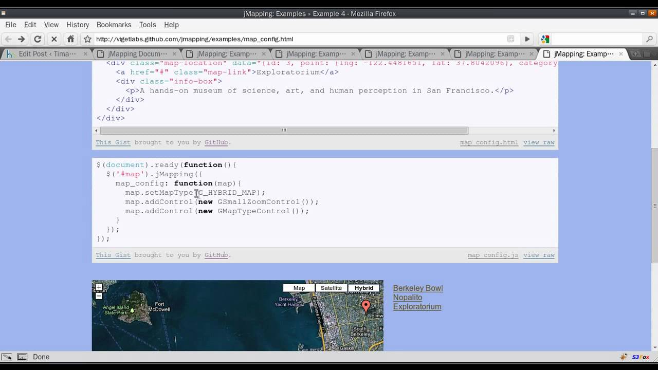 Jquery Jmapping Plugin Youtube