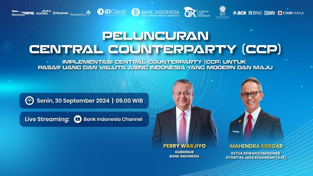 Peluncuran Central Counterparty Ccp Youtube