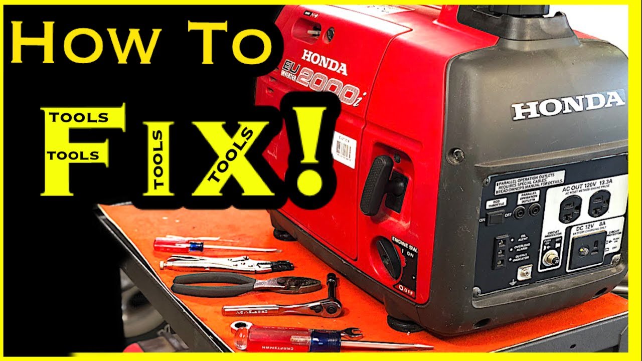 Repair Honda Generator Eu2000i Simple And Easy Youtube