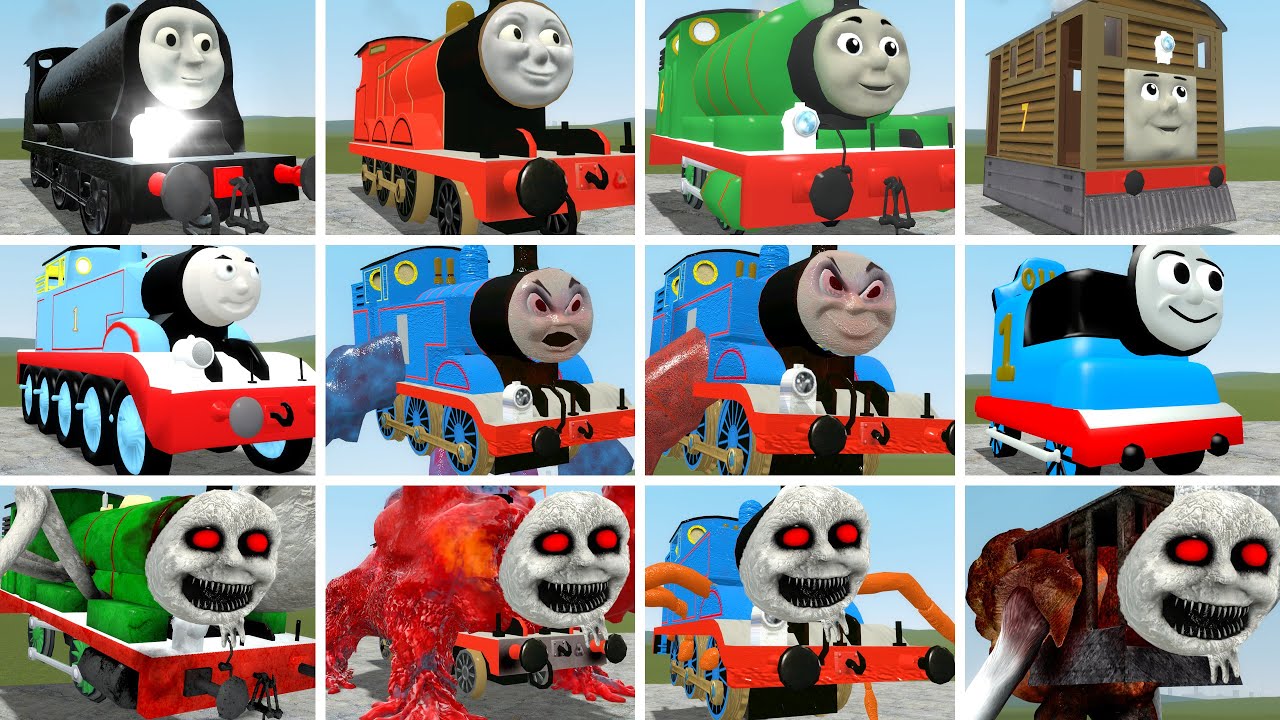All New Update Cursed Thomas And Friends In Garry S Mod Youtube
