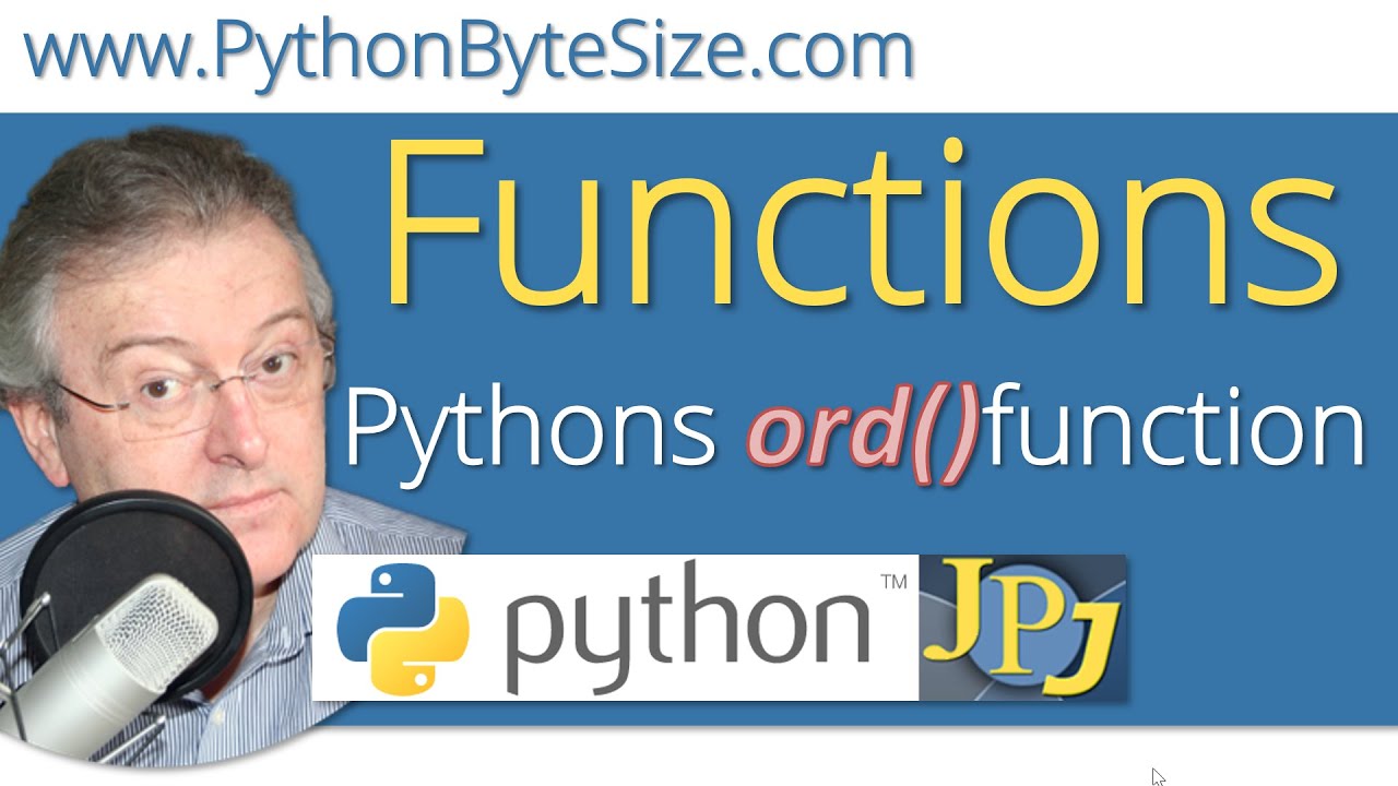 Pythons Ord Function Youtube