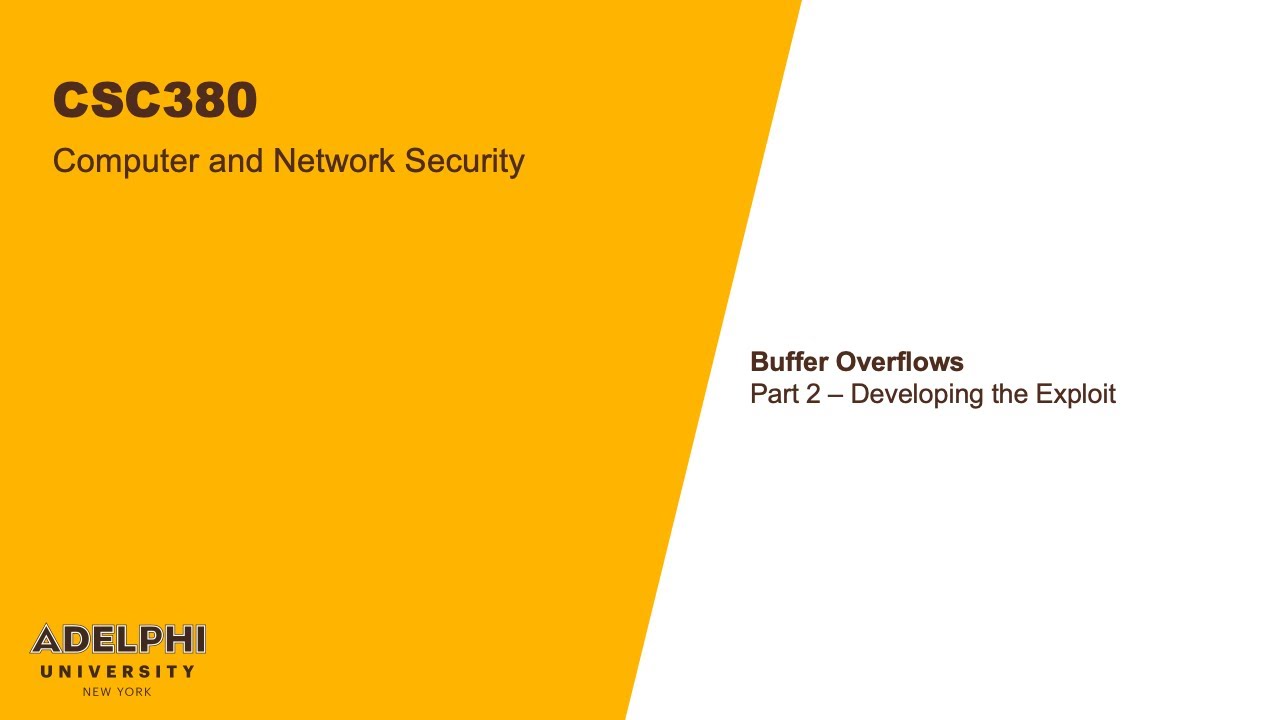 Buffer Overflows Part 2 Youtube