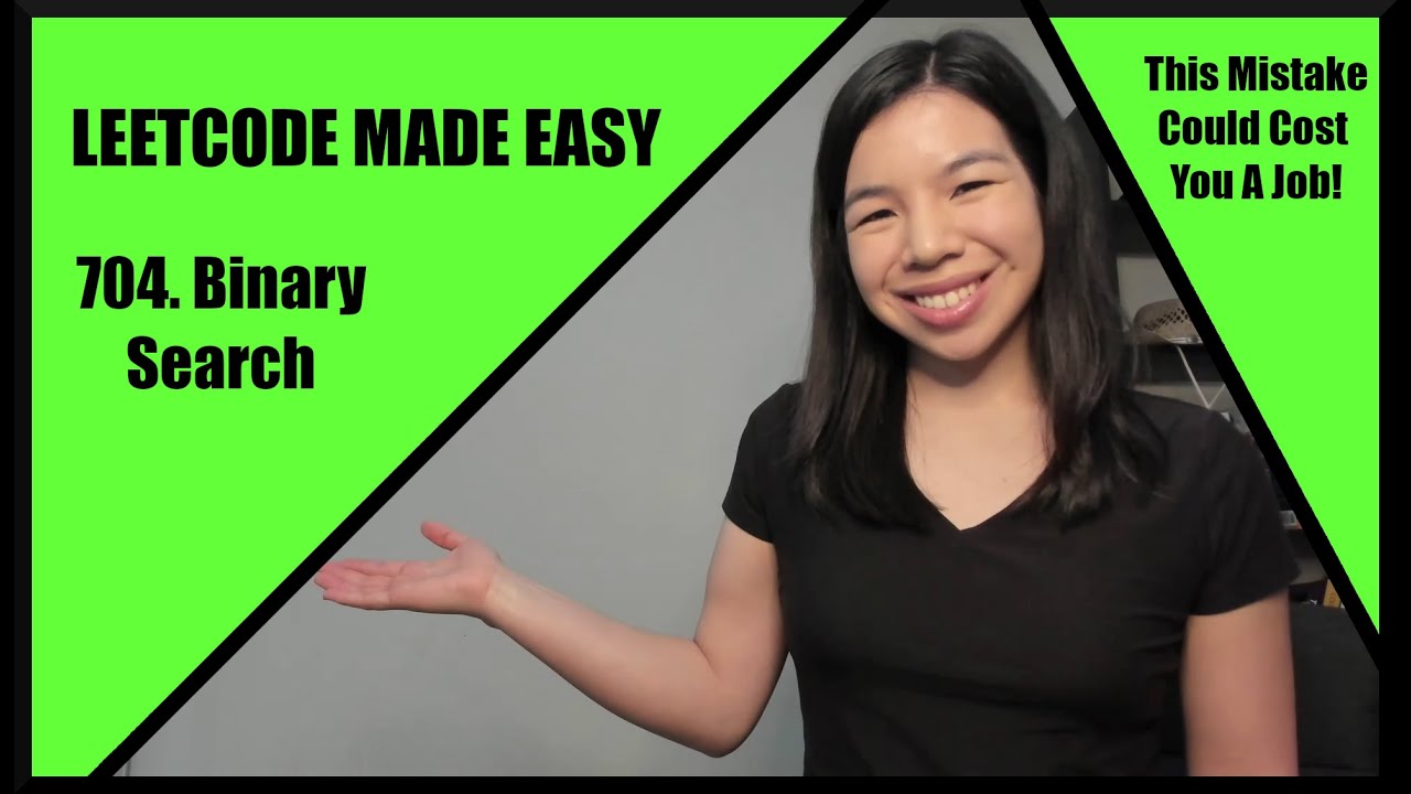 Easy Binary Search Solution In Python Youtube