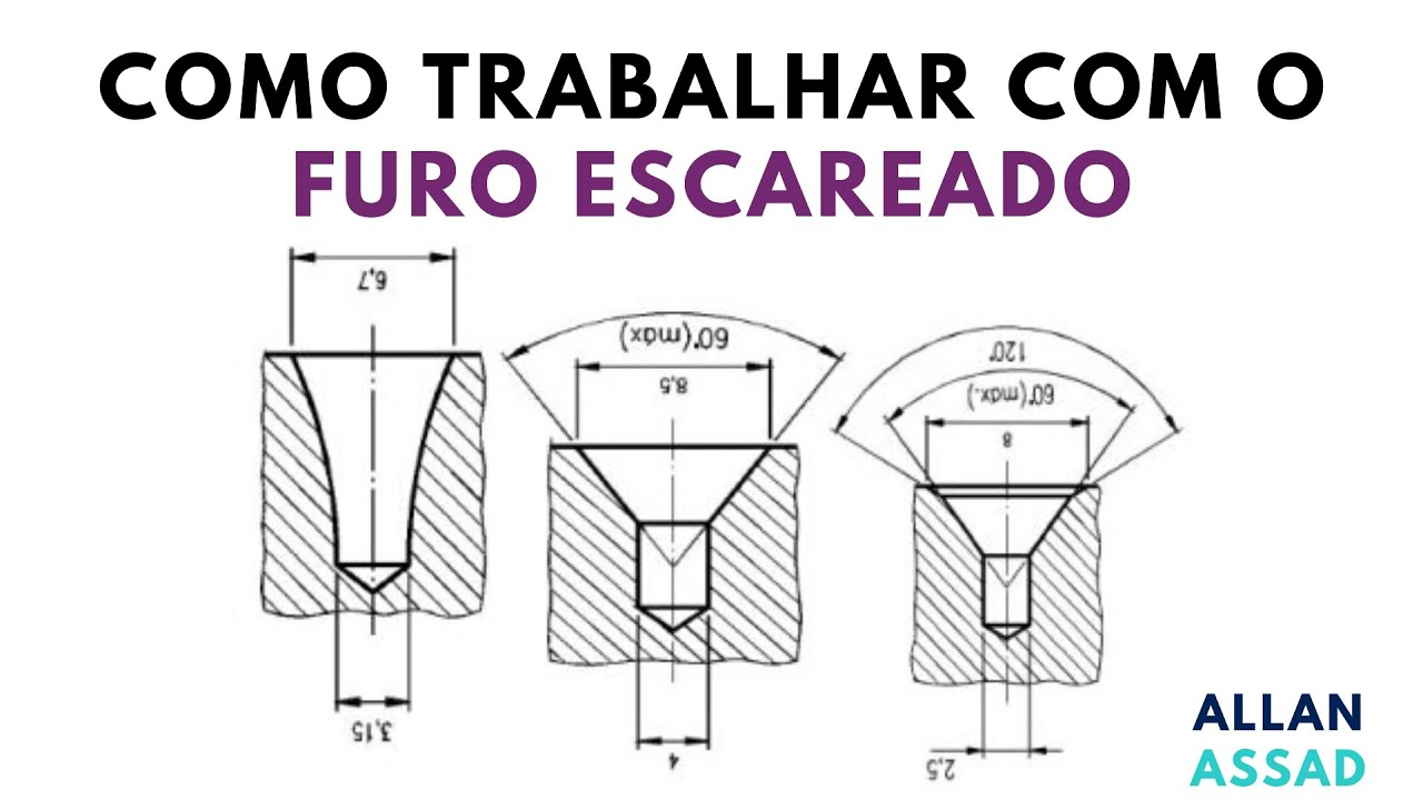 Furo Escareado Solidworks Allan Assad Youtube