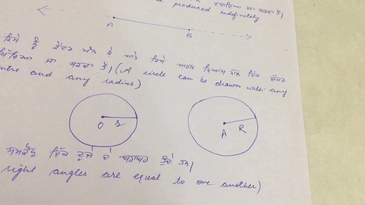 Euclid S Geometry Postulates Youtube