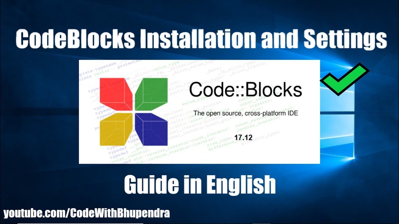 Codeblocks Installation And Settings Guide In English Youtube