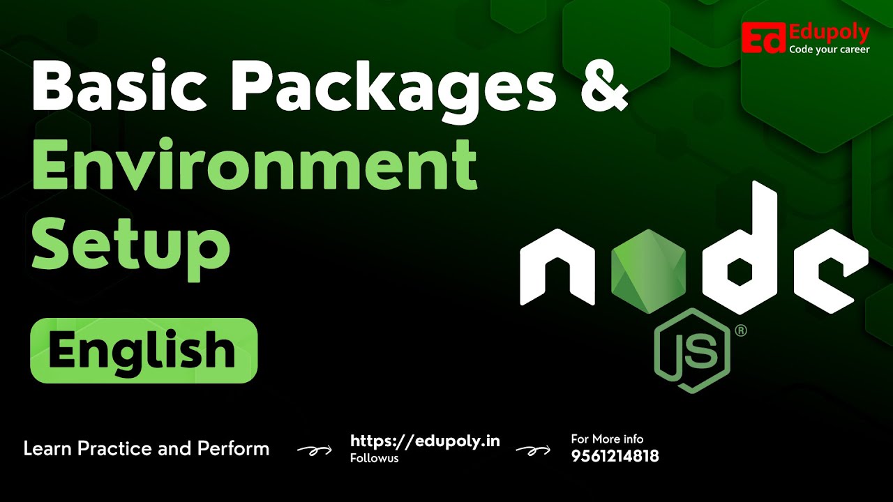 Nodejs Basic Packages And Environment Setup Youtube