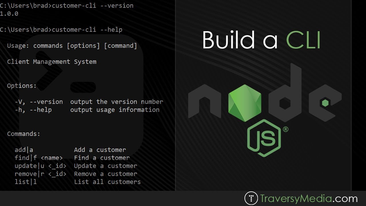 Build A Command Line Interface With Node Js Mongodb Youtube