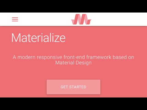 2 Tutorial Materialize Navbar Youtube