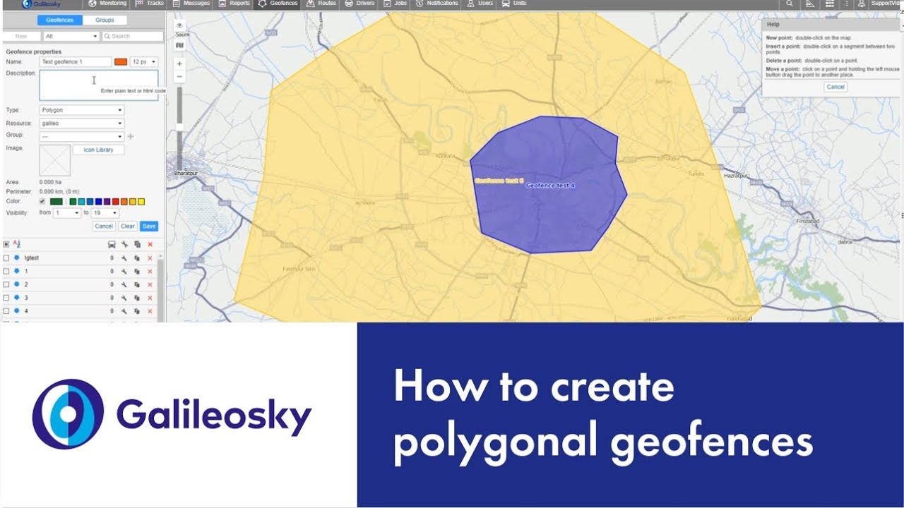 How To Create Polygonal Geofences Youtube